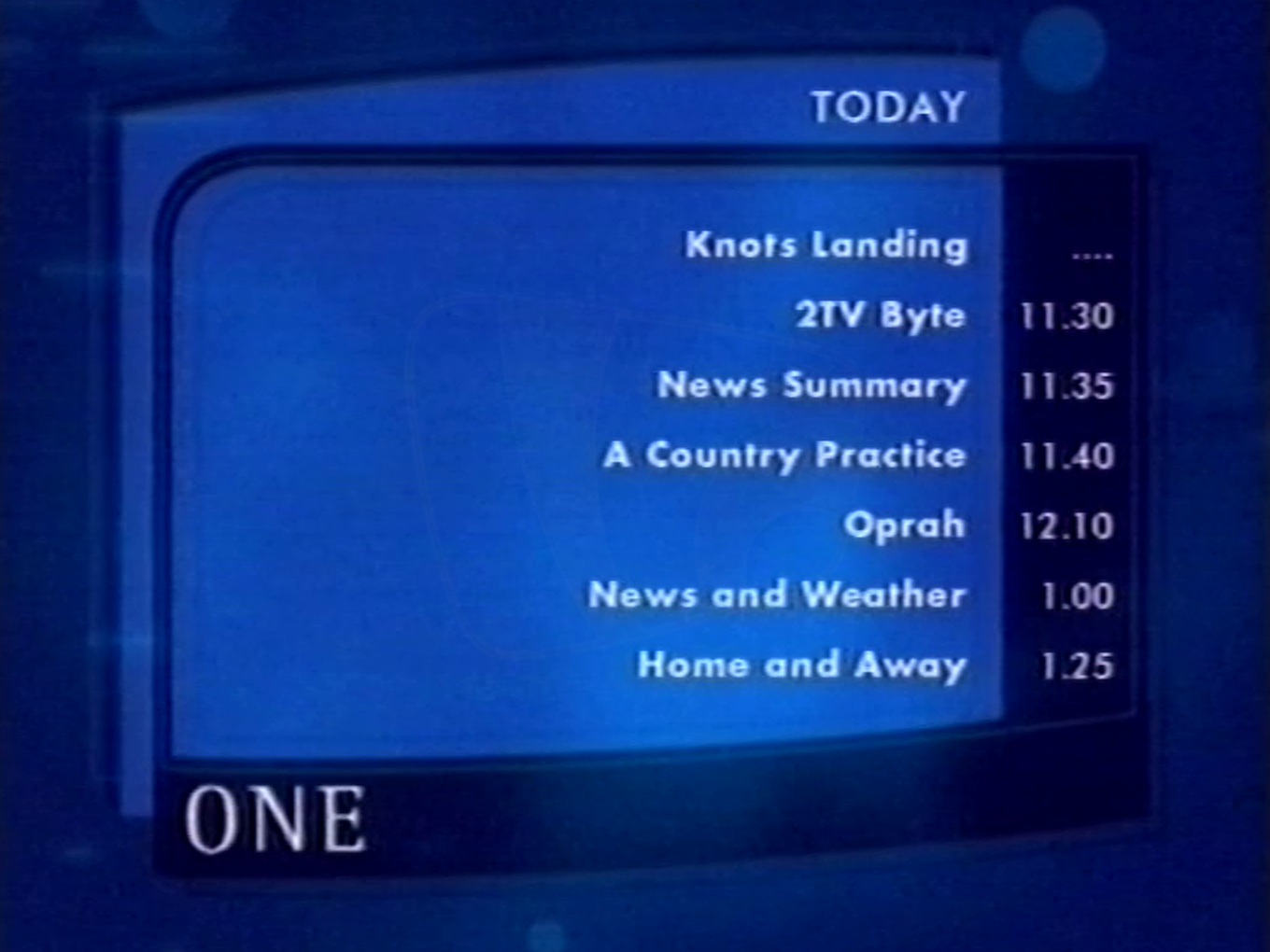 RTÉ One continuity including programme promotion for Ear to the Ground ...