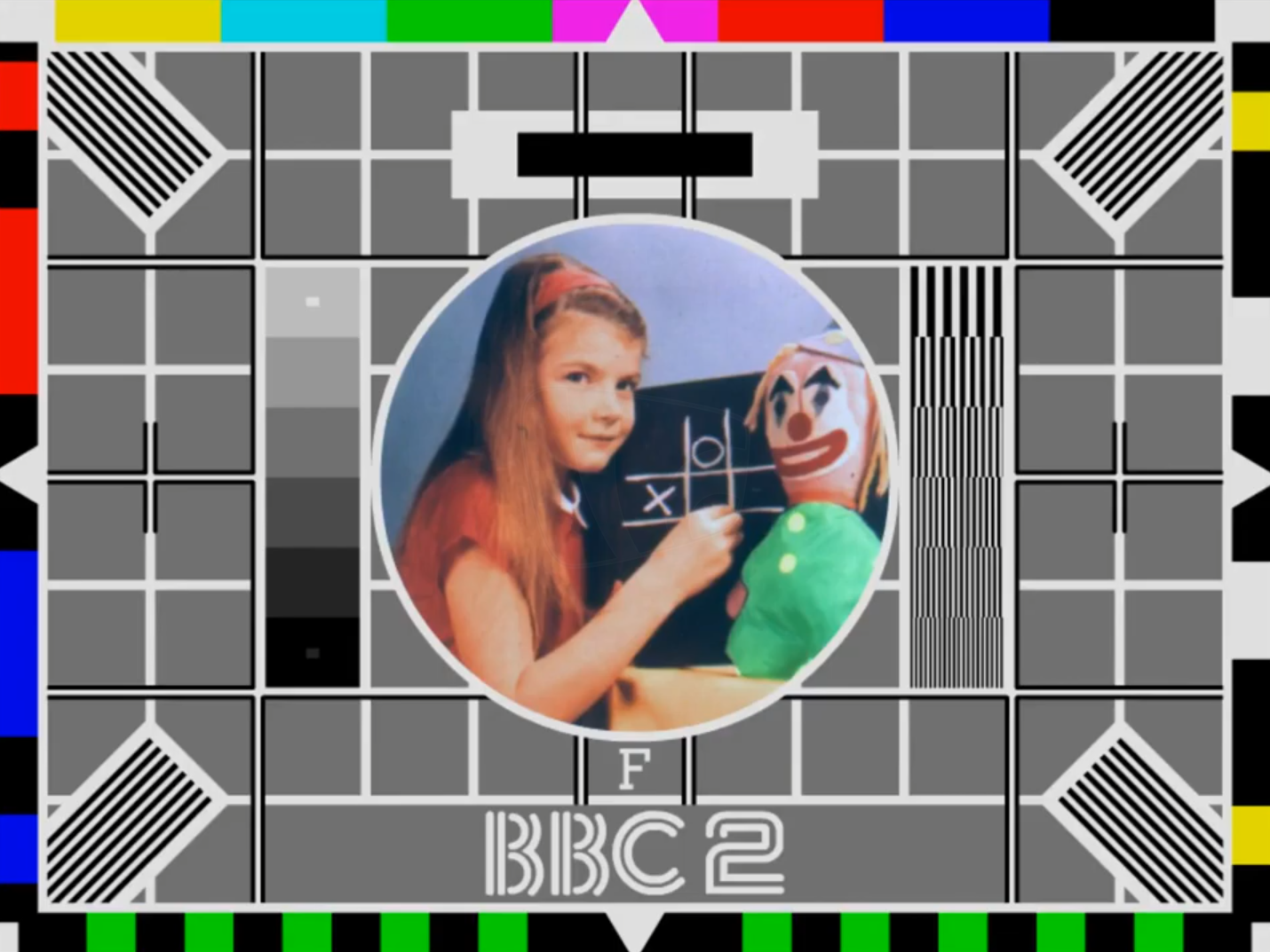 The BBC test card and in-vision teletext - Rewind