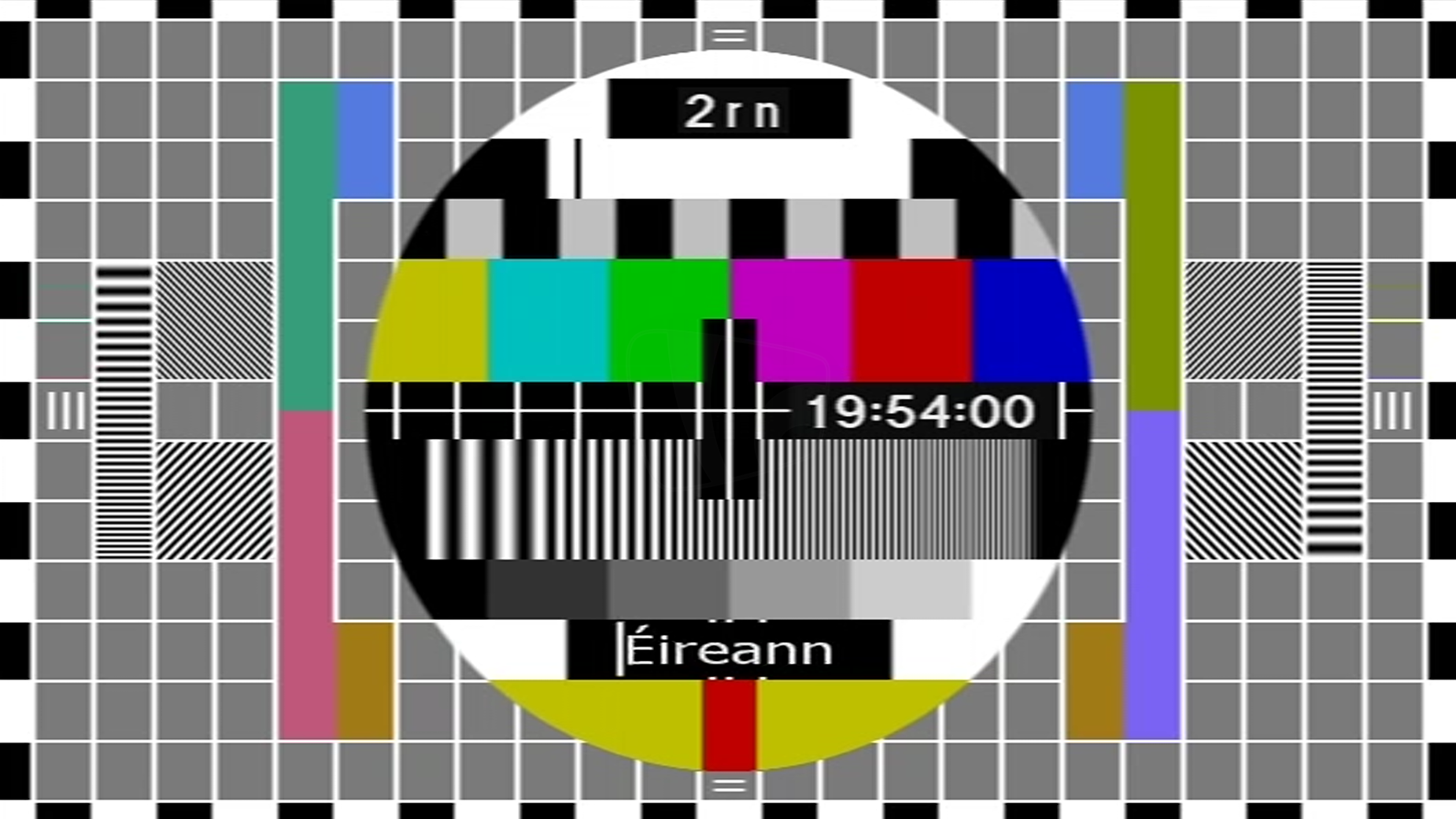 The history of test cards on Irish TV - Rewind