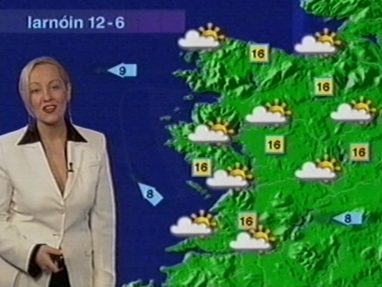 An Aimsir Láithreach, TG 4 continuity including programme promotion for ...