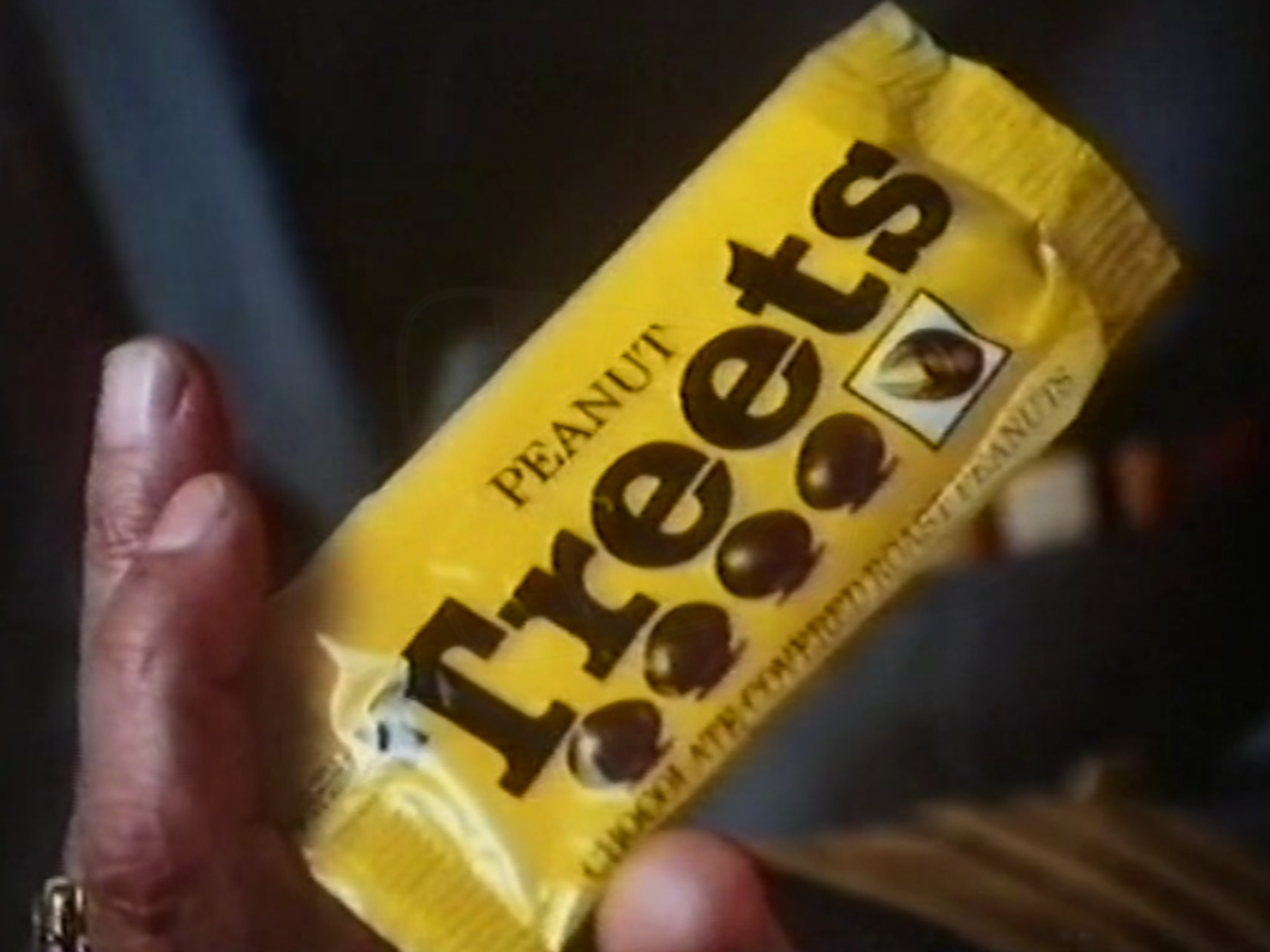 Treets advertisement: The Nut Chocolate with the Irresistible Crunch ...