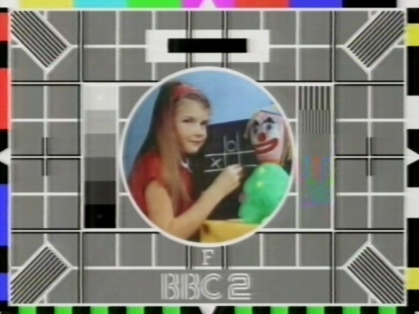 BBC Two test card (early 1990s) - Rewind